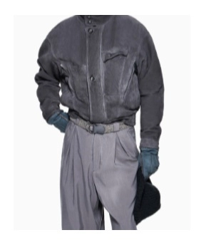 Giorgio Armani Stand Collar Leather Jacket