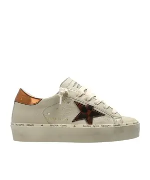 GOLDEN GOOSE Hi Star Platform Low-top Sneakers - Off-white