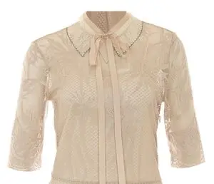 Fabiana Filippi Sheer Lace Midi Dress