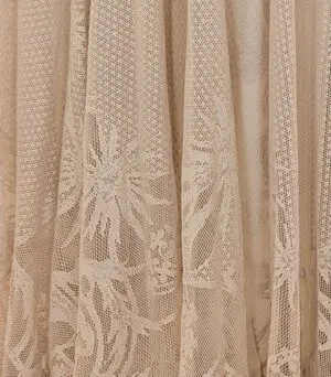 Fabiana Filippi Sheer Lace Midi Dress