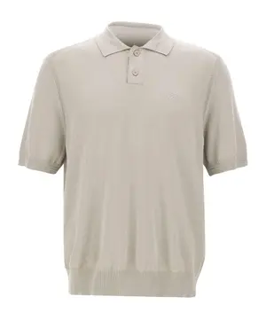 Hugo Boss Asac Regular Fit Knit Polo Shirt - Grey