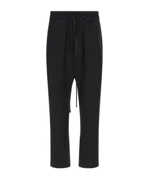 THOM KROM Drawstring Casual Pants - Black