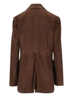 ARMA Long Sleeve Leather Blazer