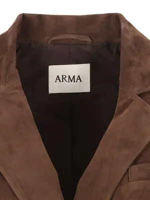 ARMA Long Sleeve Leather Blazer
