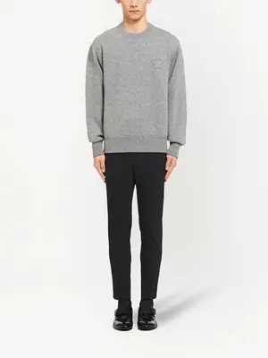 Prada Long Sleeved Crewneck Sweater