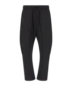 THOM KROM Drawstring Casual Pants - Black