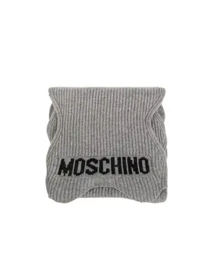 Moschino Logo Scarf - Grey