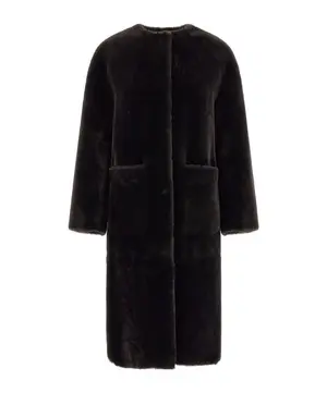 BLANCHA Long-sleeved Coat - Brown