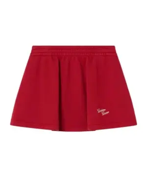 GOLDEN GOOSE Elastic Waist Midi Skirt - Red