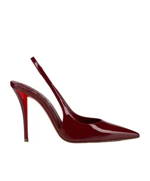 CHRISTIAN LOUBOUTIN Slingback Stiletto Pumps - Red