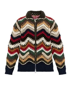Sacai Mix Crochet Knit Blouson - No