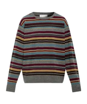 Dries Van Noten Horizontal-striped Knit Top - Black