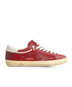 GOLDEN GOOSE Super Star Low-top Sneakers - Red/white