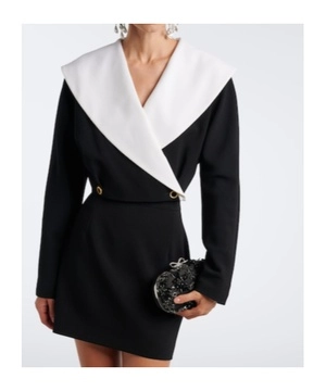 Alessandra Rich Double-breasted Wool-blend Coat