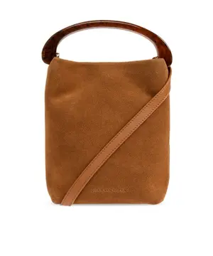 Dries Van Noten Logo-embellished Shoulder Bag - Brown