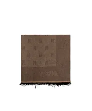 Moschino Rectangular Scarf - Brown
