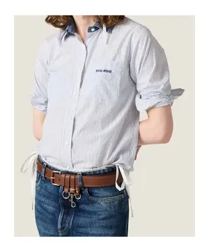 Miu Miu Striped Poplin Shirt