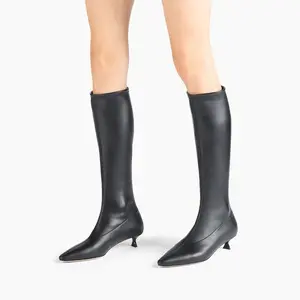 Casadei Giselle Knee-high Kitten-heel Boots