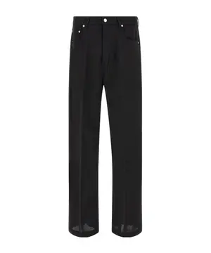 Rick Owens Casual Trousers With Belt Loops - Black