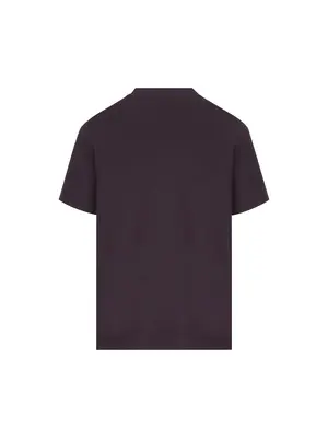 Burberry Logo Embroidered Cotton Crewneck T-shirt