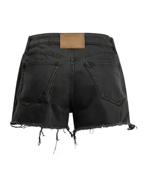 Alexander Wang Embellished Logo Fly Relaxed Shorts
