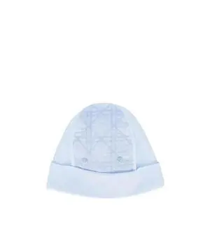 Dior Check Stitching Hat - Blue