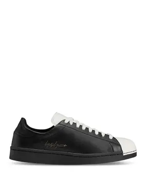 Y3 Superstar Leather Lace Up Sneakers