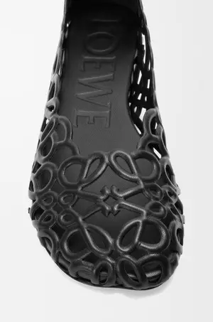Loewe Anagram Cut-out Ballet Flats