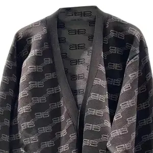 Balenciaga Long-sleeved Knitted Cardigan