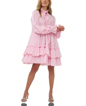 MARIELLE STOKKELAAR Kira Ruffle Dress - Pink