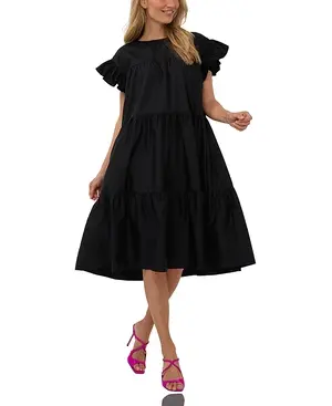 MARIELLE STOKKELAAR Caro Midi Dress - Black