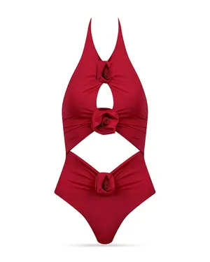 MAYGEL CORONEL Brevis One Piece Swimsuit - Red
