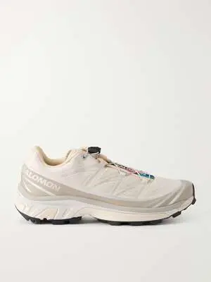 SALOMON Xt-6 Rubber-trimmed Mesh Sneakers - Silver