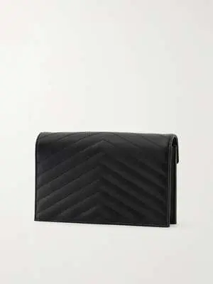 Saint Laurent Cassandre Mini Matelassé Textured-leather Shoulder Bag