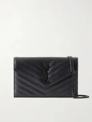 Saint Laurent Cassandre Mini Matelassé Textured-leather Shoulder Bag