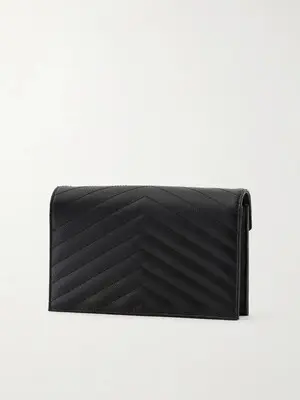 Saint Laurent Cassandre Mini Matelassé Textured-leather Shoulder Bag