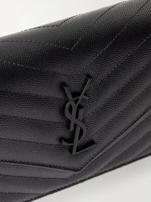 Saint Laurent Cassandre Mini Matelassé Textured-leather Shoulder Bag
