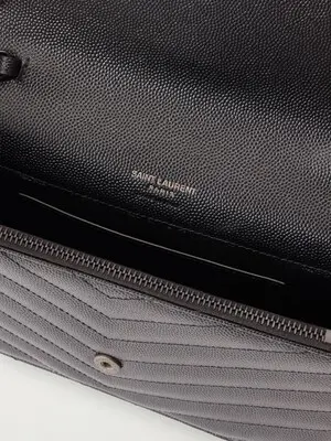 Saint Laurent Cassandre Mini Matelassé Textured-leather Shoulder Bag
