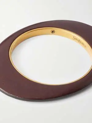 Saint Laurent Blade Gold-tone Bracelet
