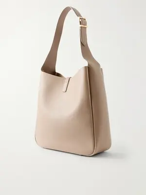 Saint Laurent Le 5 À 7 Leather Shoulder Bag - Gray
