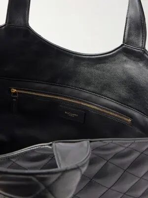 Saint Laurent Icare Medium Matelassé Leather Tote