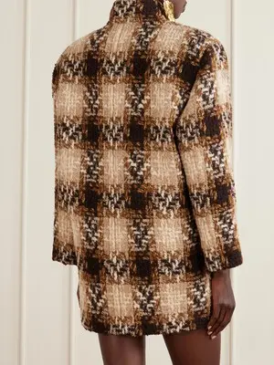 Saint Laurent Checked Wool-blend Tweed Jacket