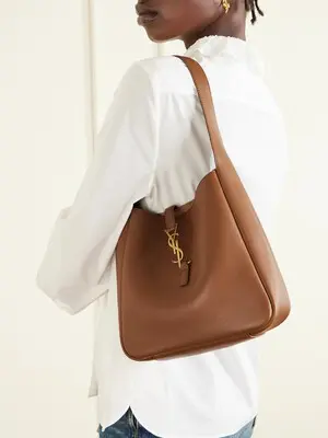 Saint Laurent Le 5 À 7 Leather Shoulder Bag - Brown