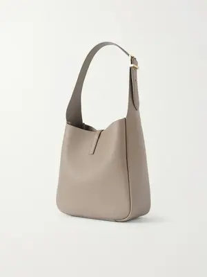 Saint Laurent Le 5 À 7 Leather Shoulder Bag - Gray