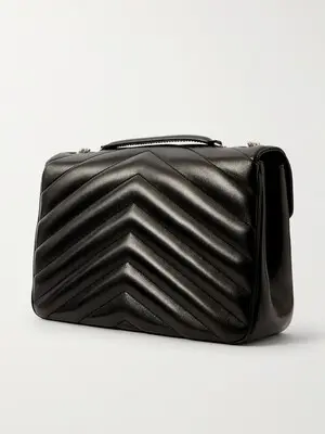 Saint Laurent Loulou Large Matelassé Leather Shoulder Bag