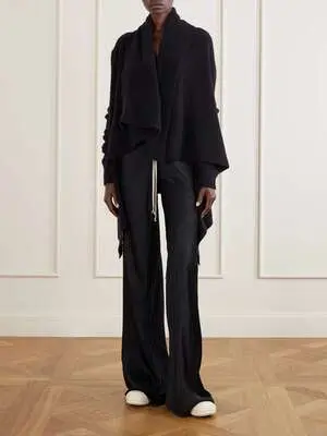 Rick Owens Draped Wool-blend Cardigan
