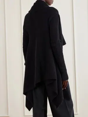 Rick Owens Draped Wool-blend Cardigan