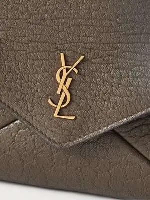 Saint Laurent Cassandre Textured-leather Shoulder Bag