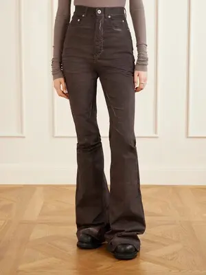 Rick Owens Bolan High-waist Flared Jeans