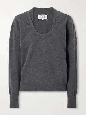 MAISON MARGIELA Twist Virgin Wool Sweatshirt - Gray